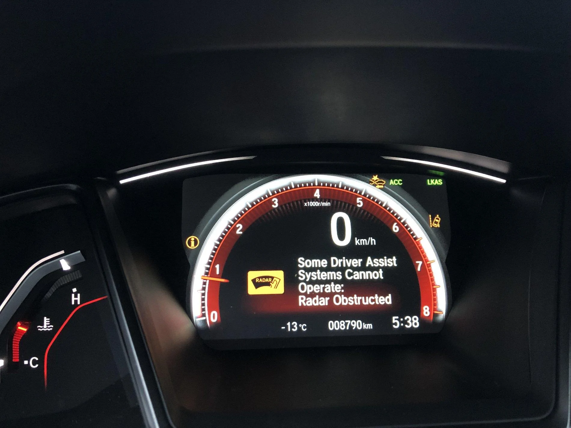 Some Driver Assist Systems Cannot Operate Radar Obstructed