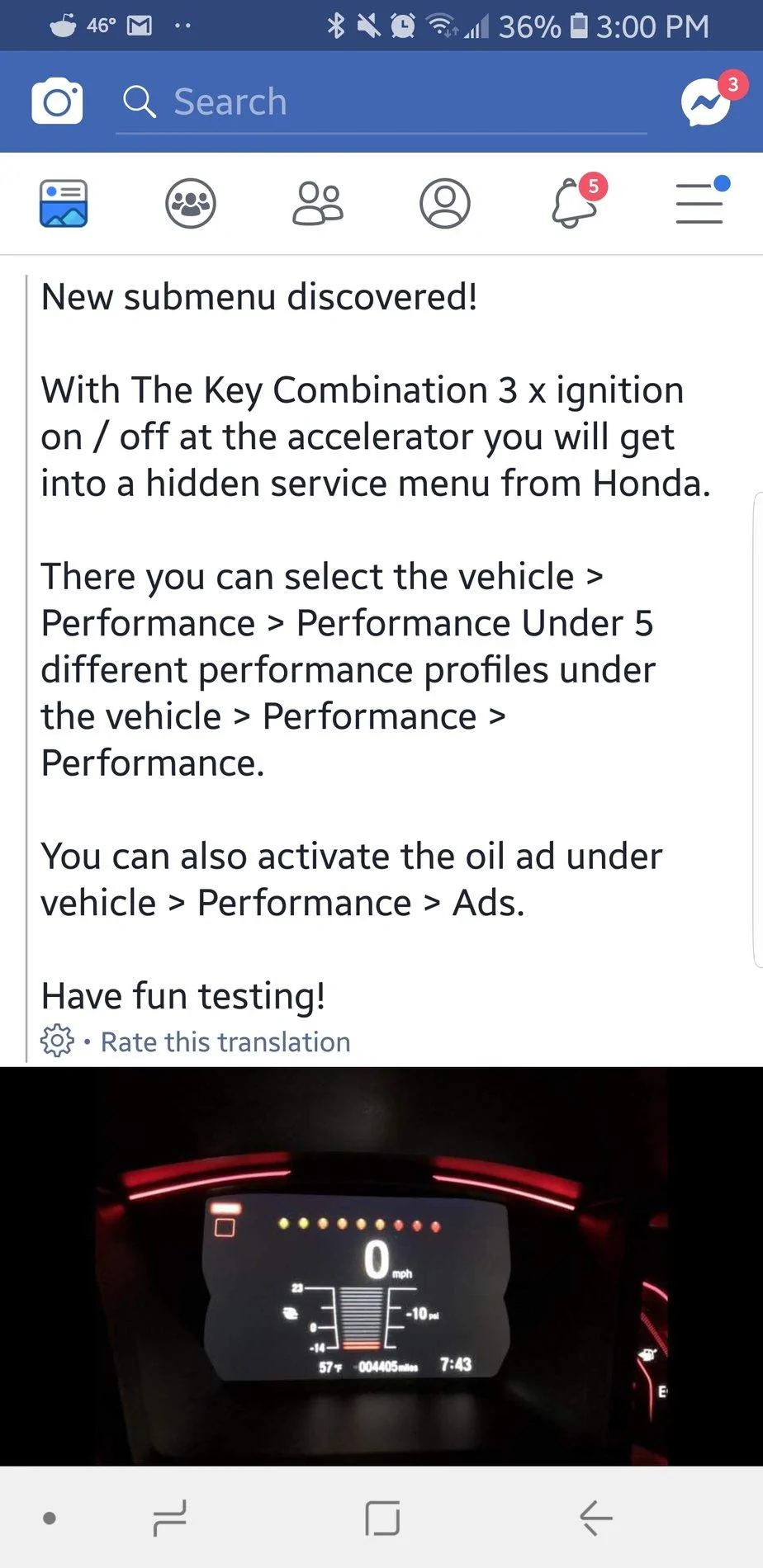 Hidden sub menu? | 2016+ Honda Civic Forum (10th Gen) - Type R Forum ...