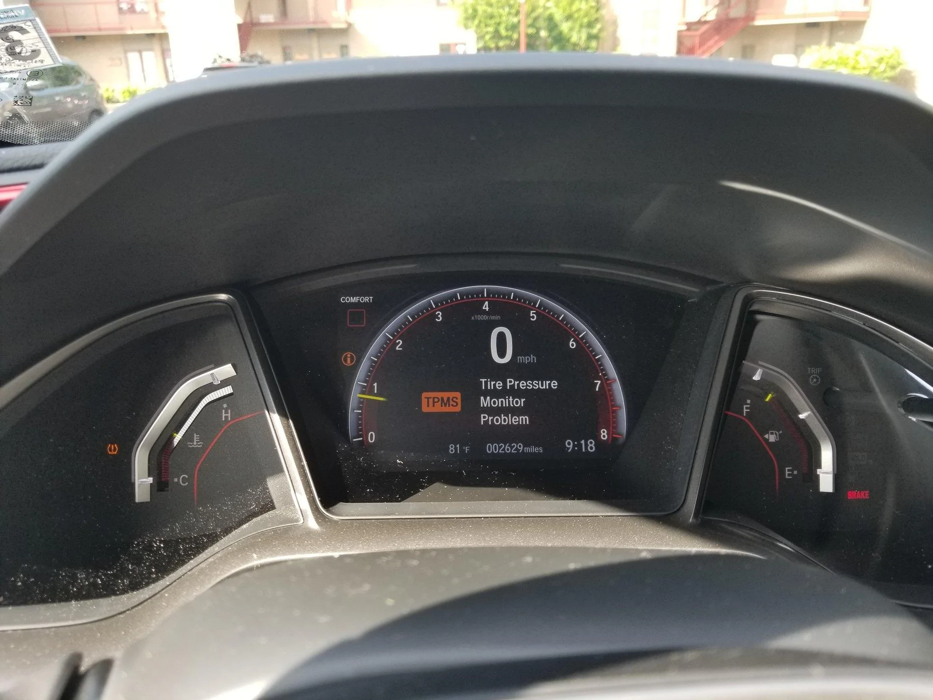 Tire Pressure Monitor Problem Honda Civic