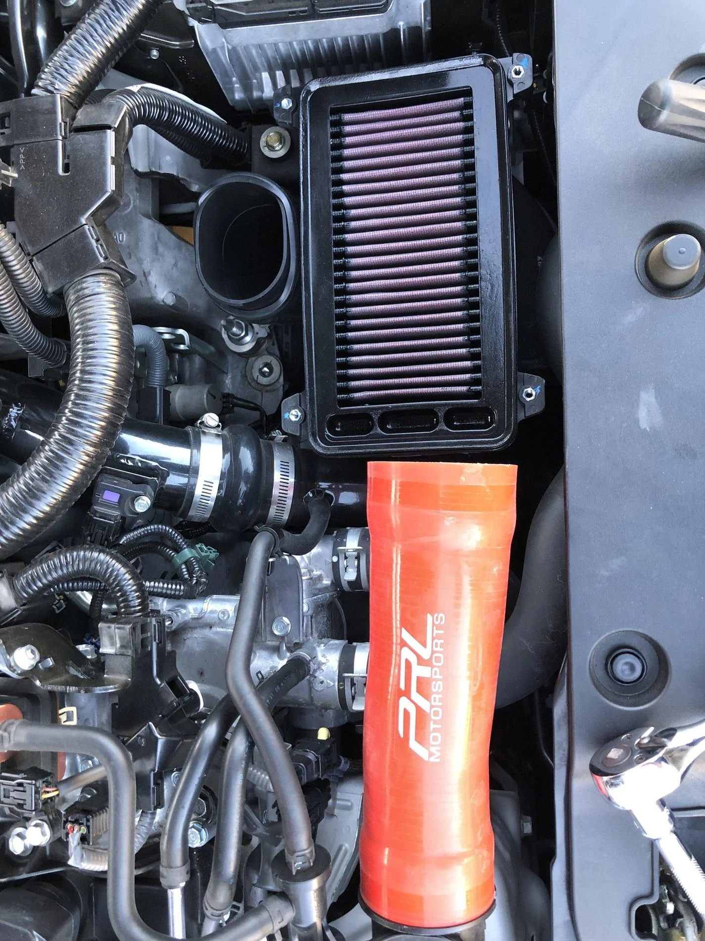 PRL Stage 1 intake (red) + OEM intake box + hardware | 2016+ Honda ...