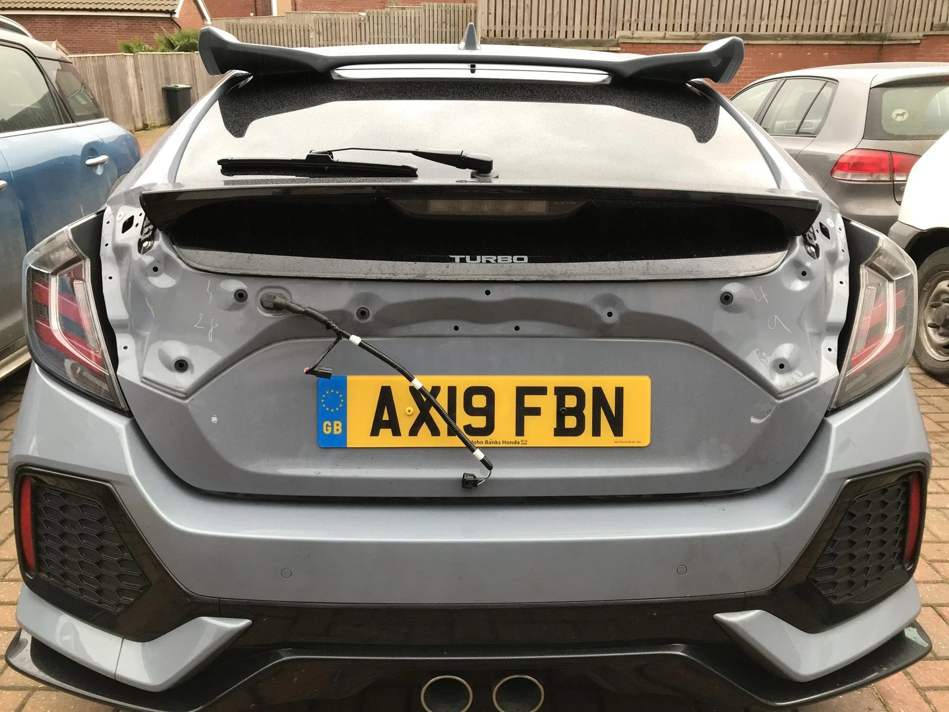 New 2020 SportLine Type R Wing Installation... | 2016+ Honda Civic ...