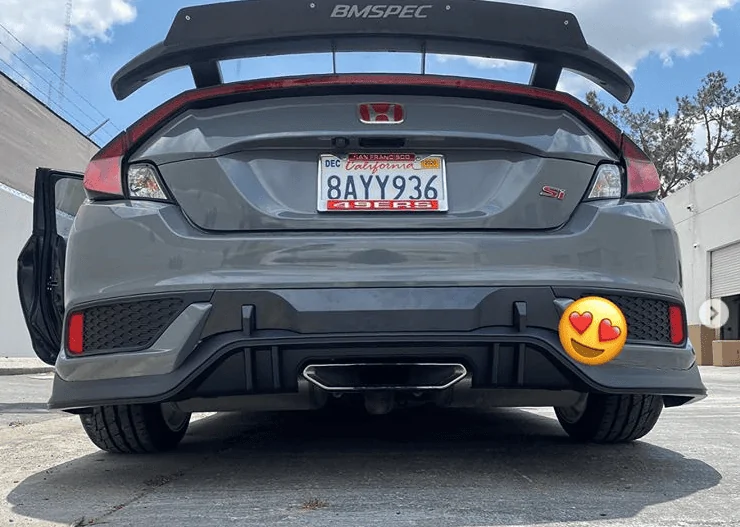 New Type-R Style Rear Diffuser for 10th Gen Si Sedan from ABS Dynamics ...