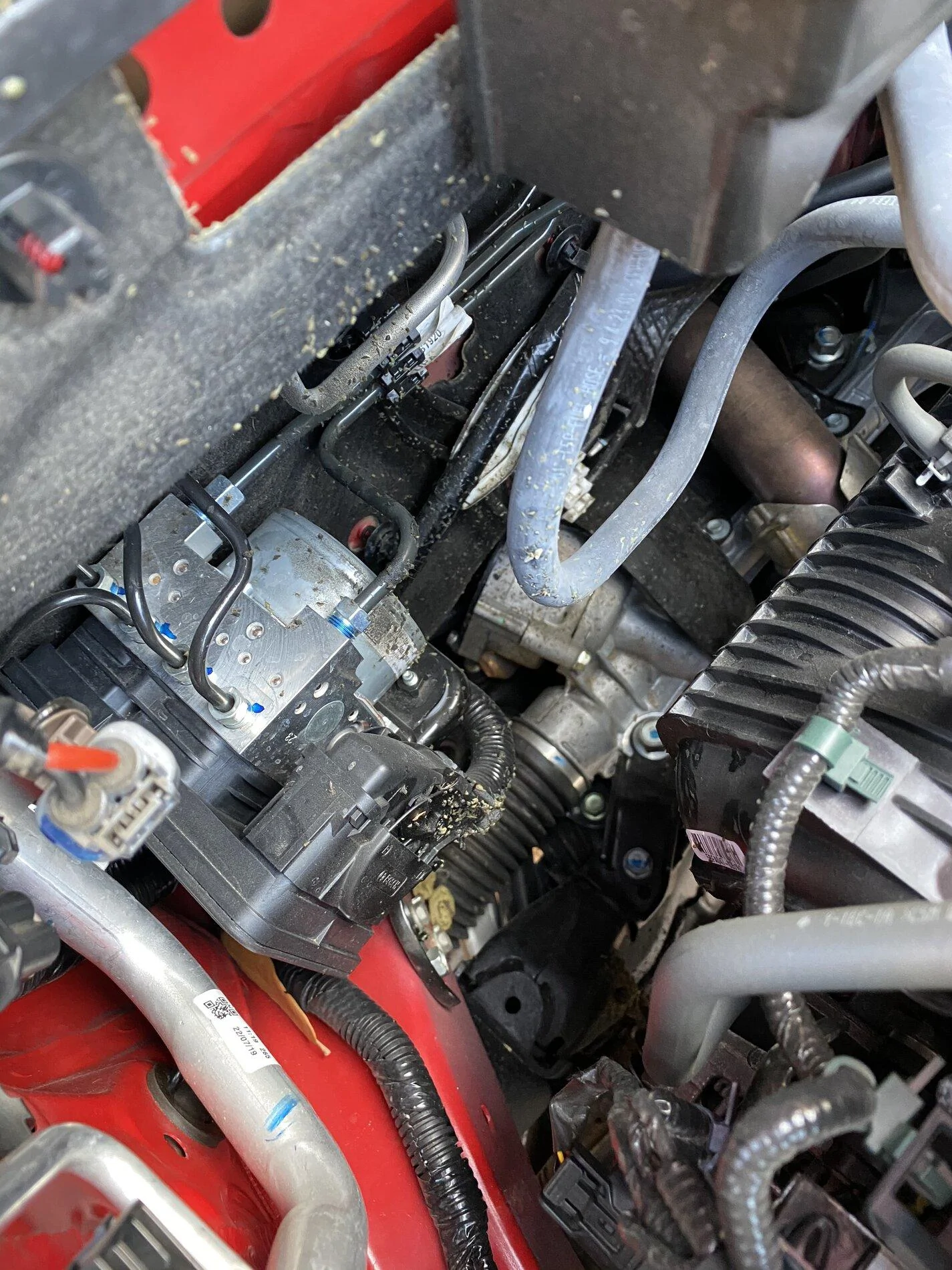 Weird grease/goop near passenger side firewall and back of engine bay ...
