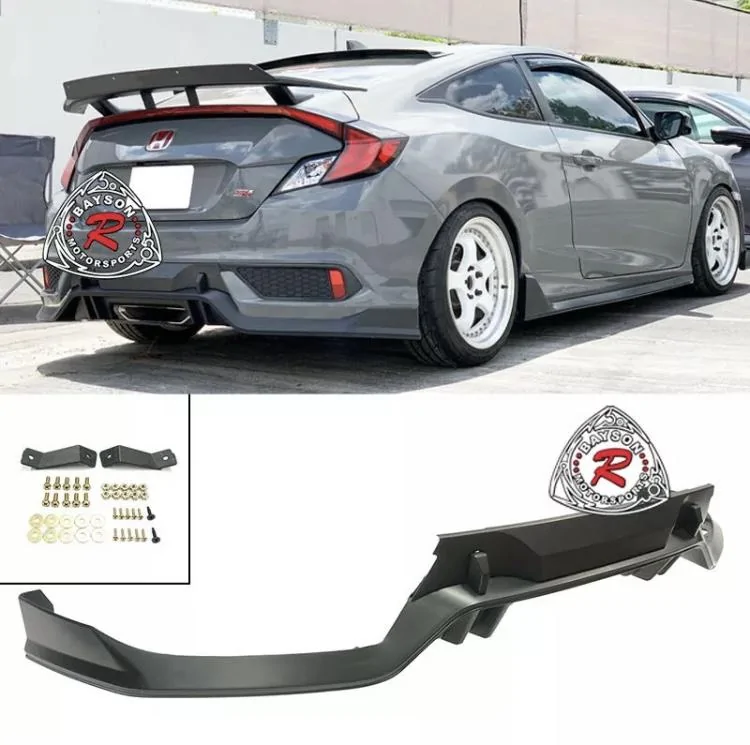 2 door coupe rear diffuser | 2016+ Honda Civic Forum (10th Gen) - Type ...