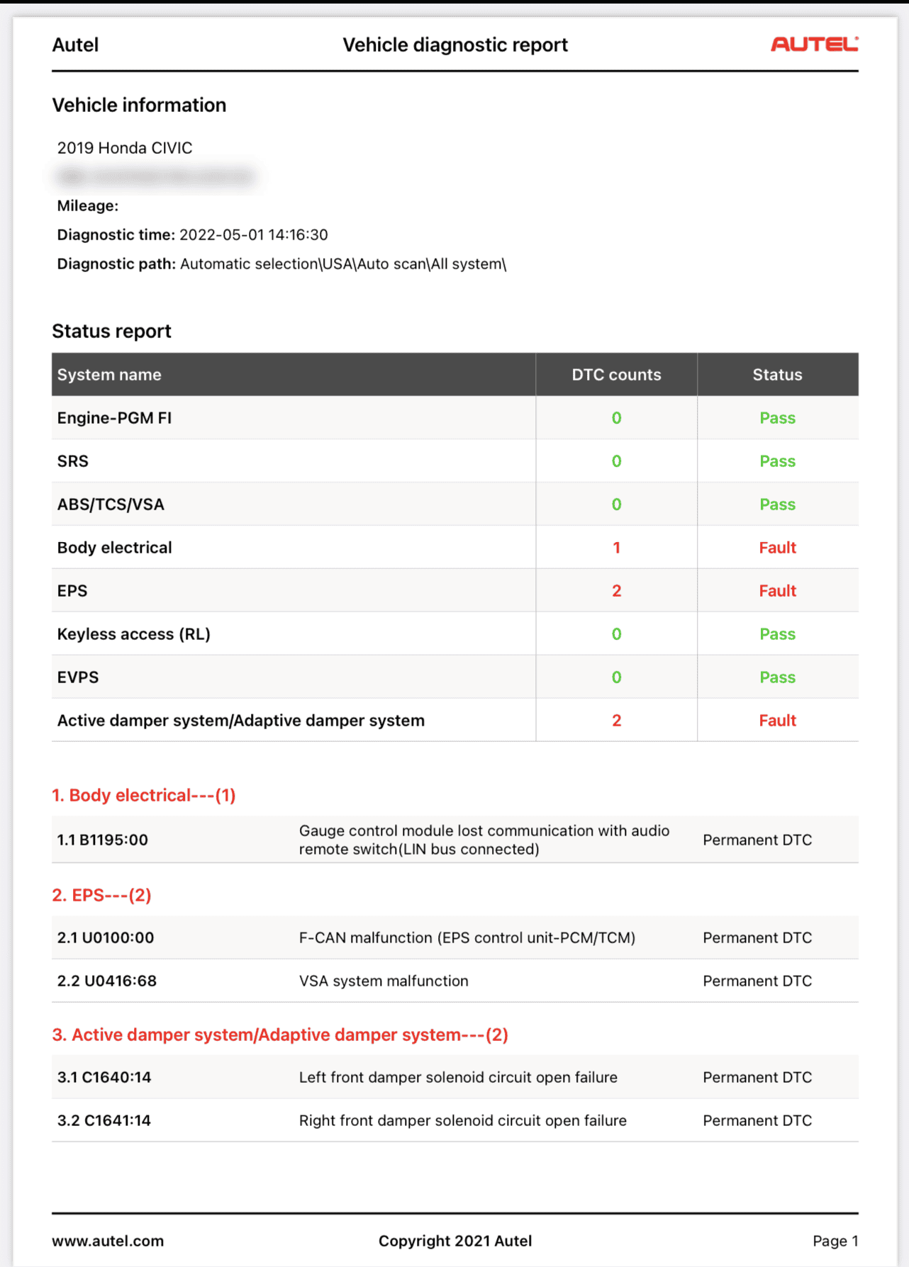 Help with persistent DTC B1195 C1640 | 2016+ Honda Civic Forum (10th ...