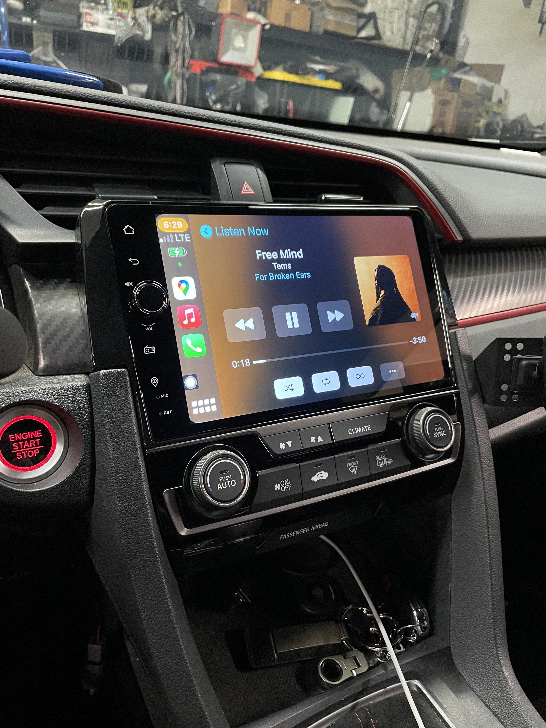 Joying 9" Install Guide on 2020 Civic Type R | 2016+ Honda Civic Forum ...