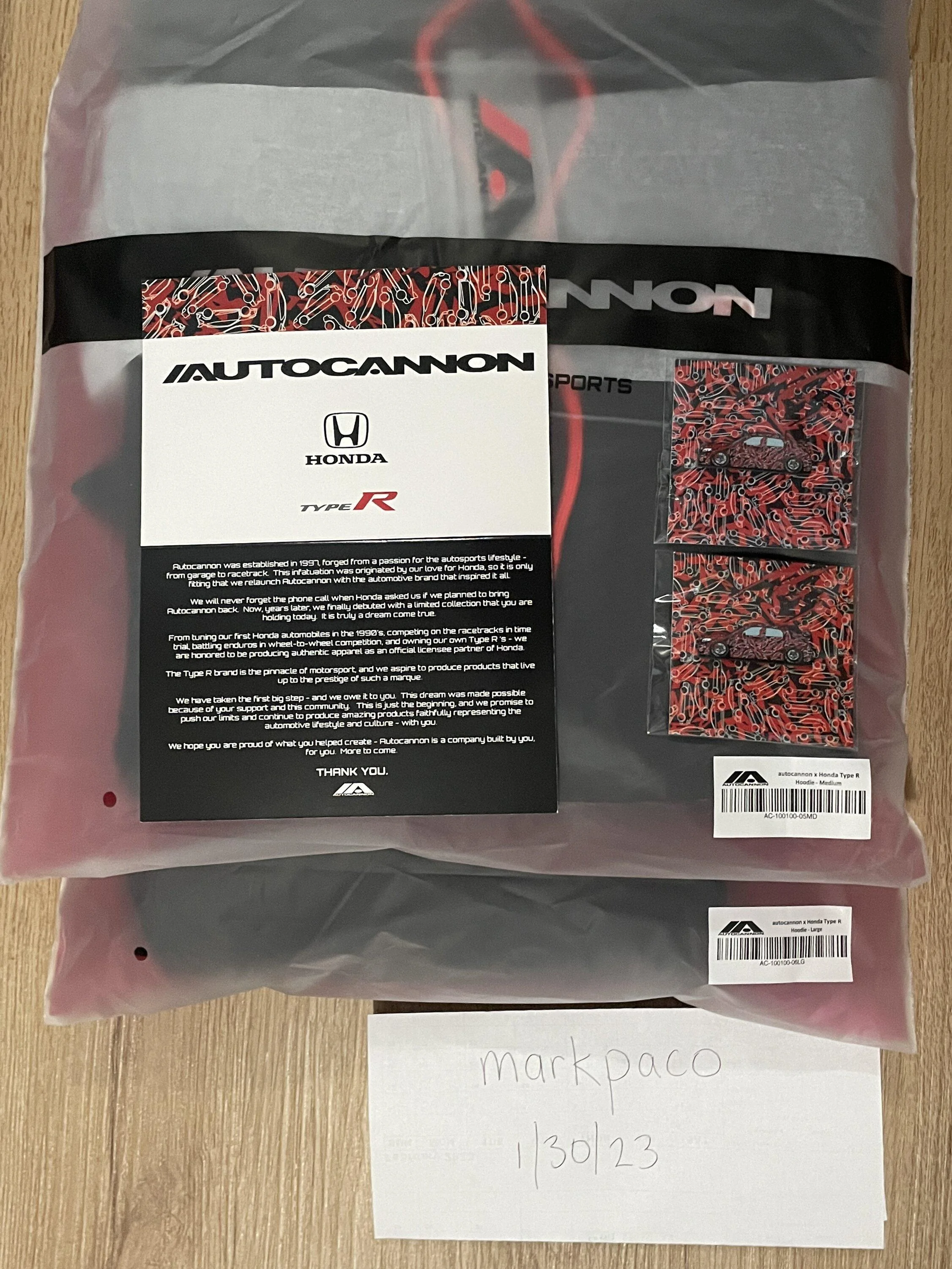 Hawaii - Autocannon x Honda Type R Hoodie (M and L) | 2016+ Honda Civic ...