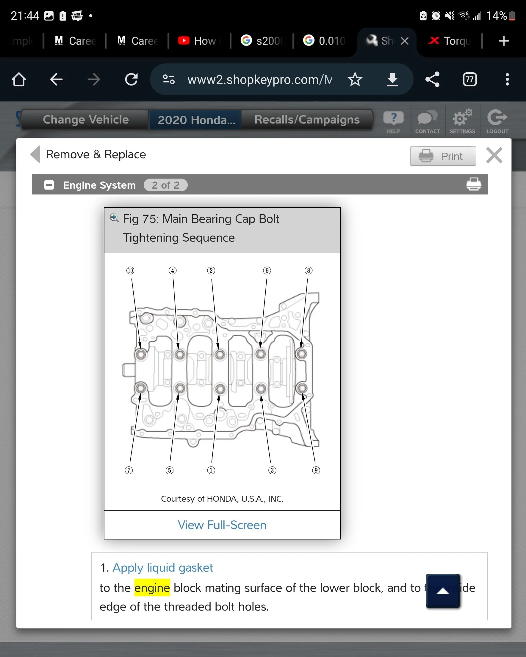 Torque specs k20c4/c1 | 2016+ Honda Civic Forum (10th Gen) - Type R ...