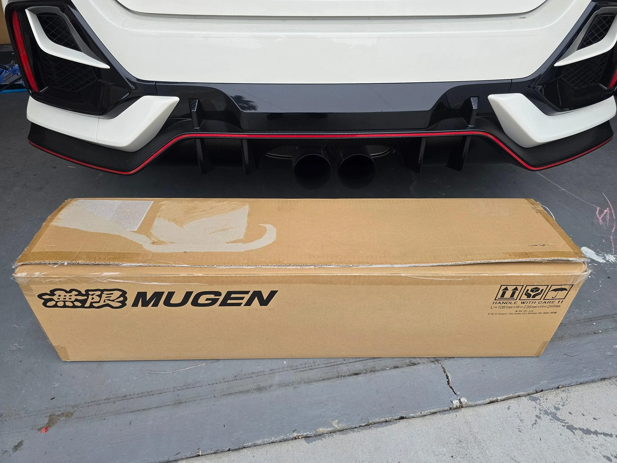 California - FS: Brand new Mugen rear under spoiler 2020-21 Civic Type ...