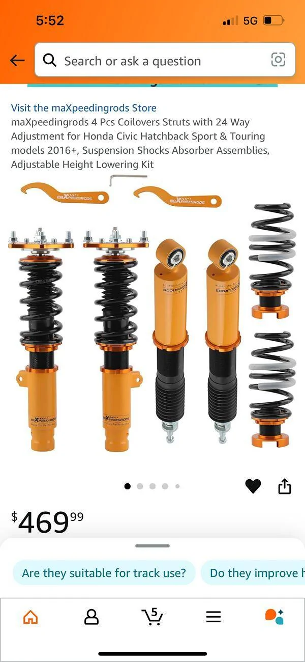 Maxspeedingrods coilovers for fk7? | 2016+ Honda Civic Forum (10th Gen) - Type R Forum, Si Forum ...