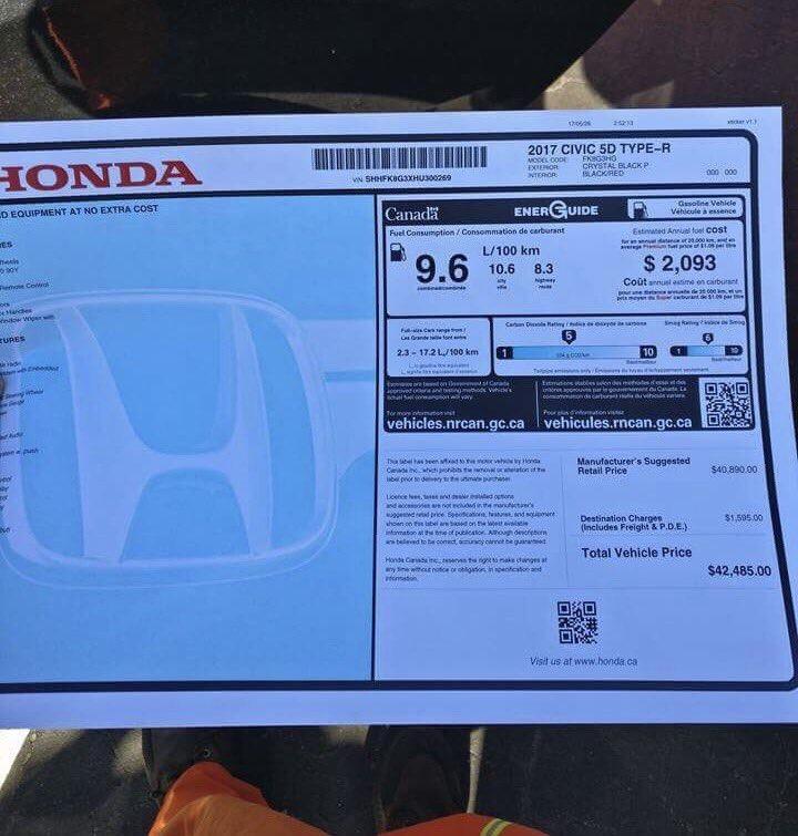 [Canadian] Type R Information Updates | 2016+ Honda Civic Forum (10th ...