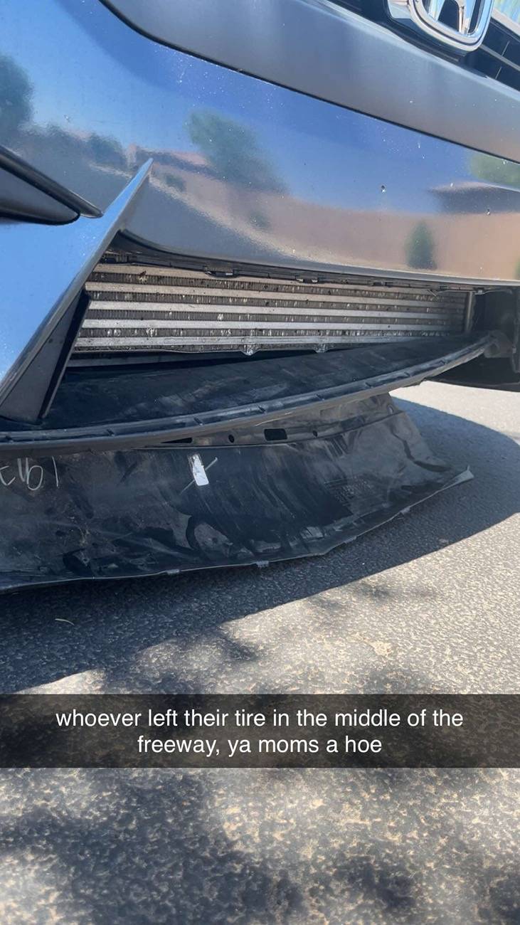 Ran over a tire | 2016+ Honda Civic Forum (10th Gen) - Type R Forum, Si ...