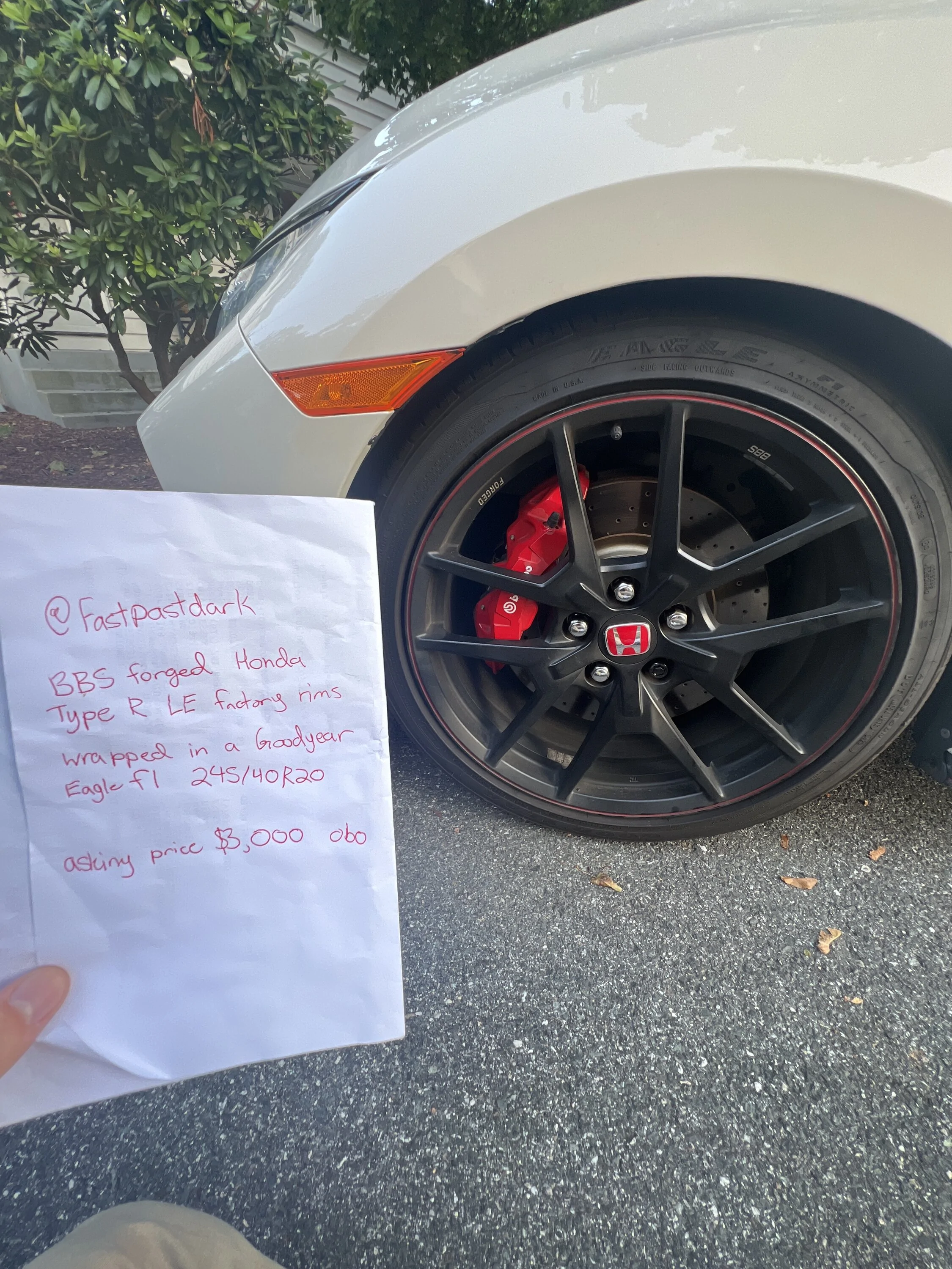 Massachusetts - FS - Honda Civic Type R LE Factory BBS rims | 2016 ...