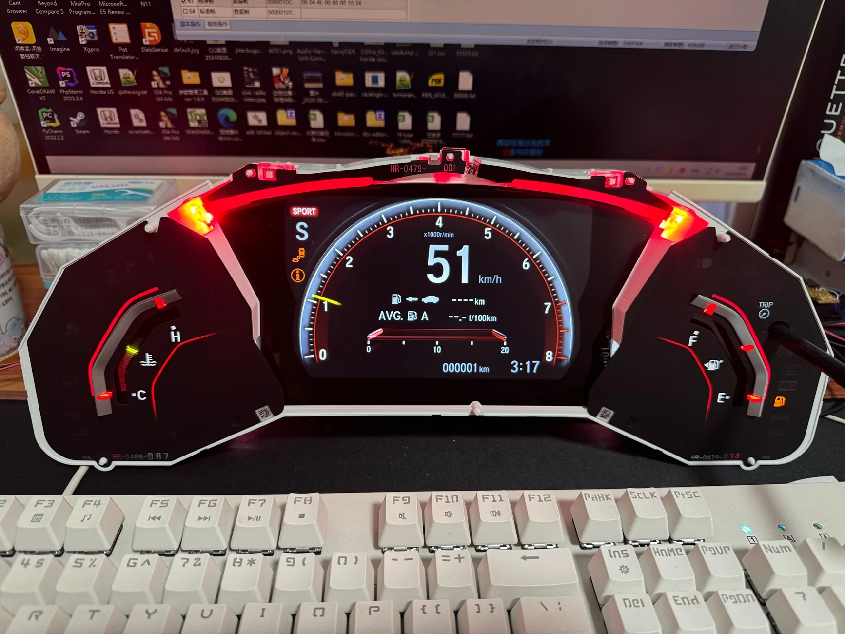 CTR fk8 clueter speedometer | 2016+ Honda Civic Forum (10th Gen) - Type ...
