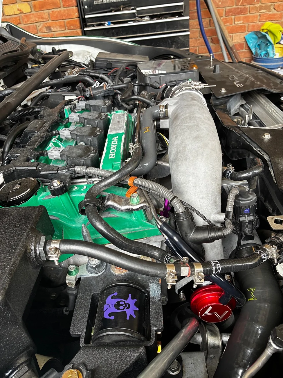 It’s RAW! (27Won Turbo Inlet Pipe paint removal) | 2016+ Honda Civic ...