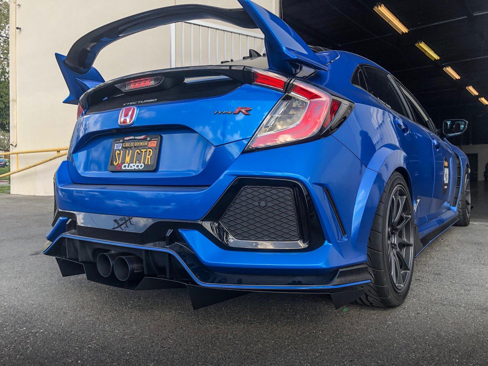 Civic Type R FK8 Aluminum Rear Diffuser | 2016+ Honda Civic Forum (10th ...